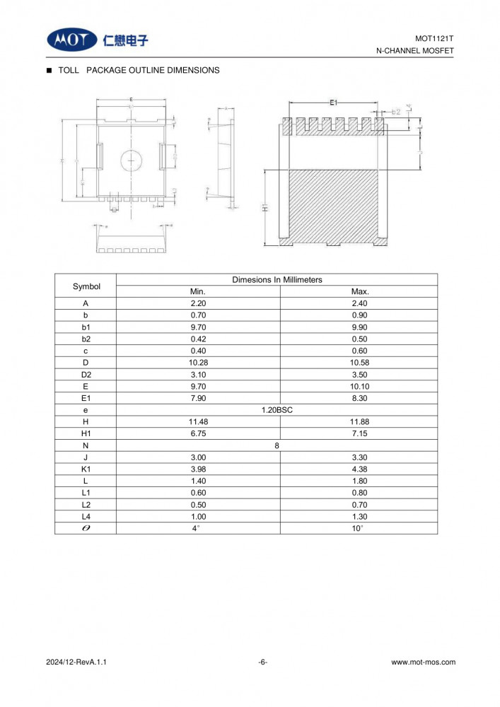 MOT1121T datasheet page 6