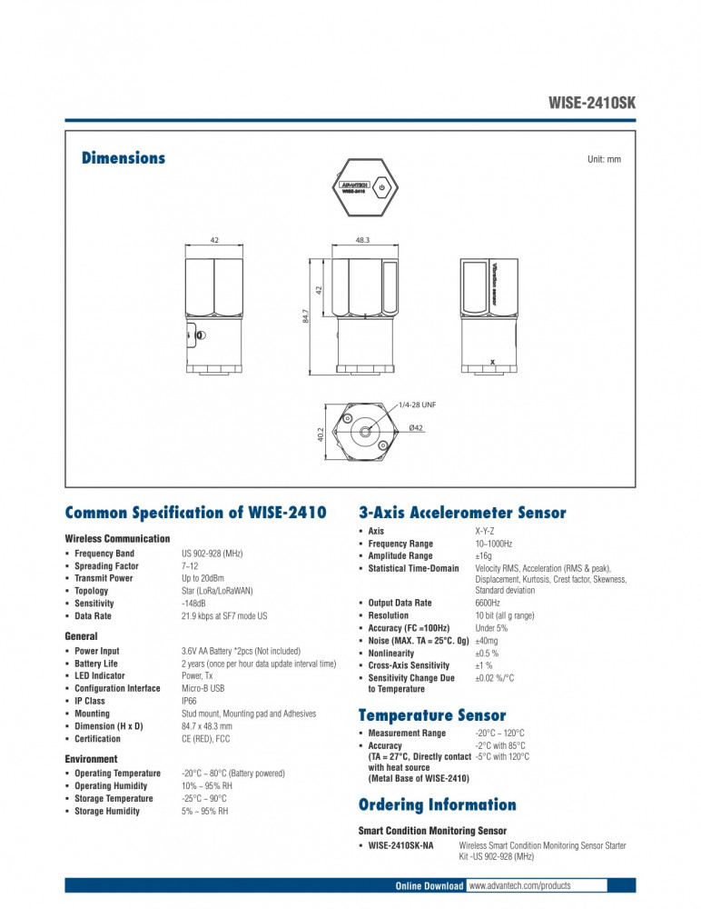 WISE-2410 technical document page 2