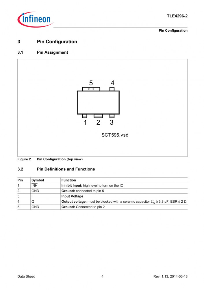 TLE4296-2 datasheet page 4