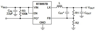 RT8096D - 1A, 1.5MHz, 6V CMCOT Synchronous Step-Down Converter