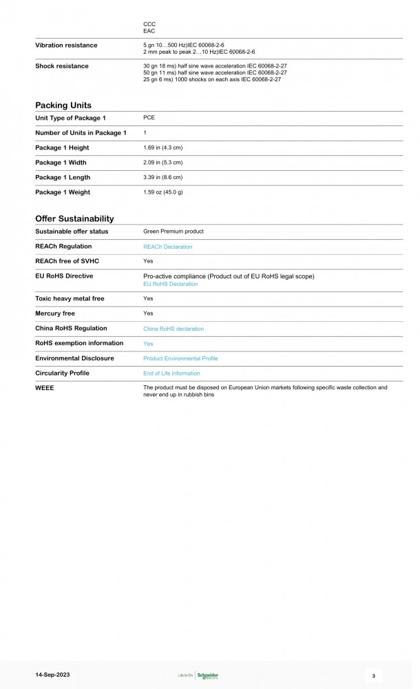 XB5FL4322 technical document page 3