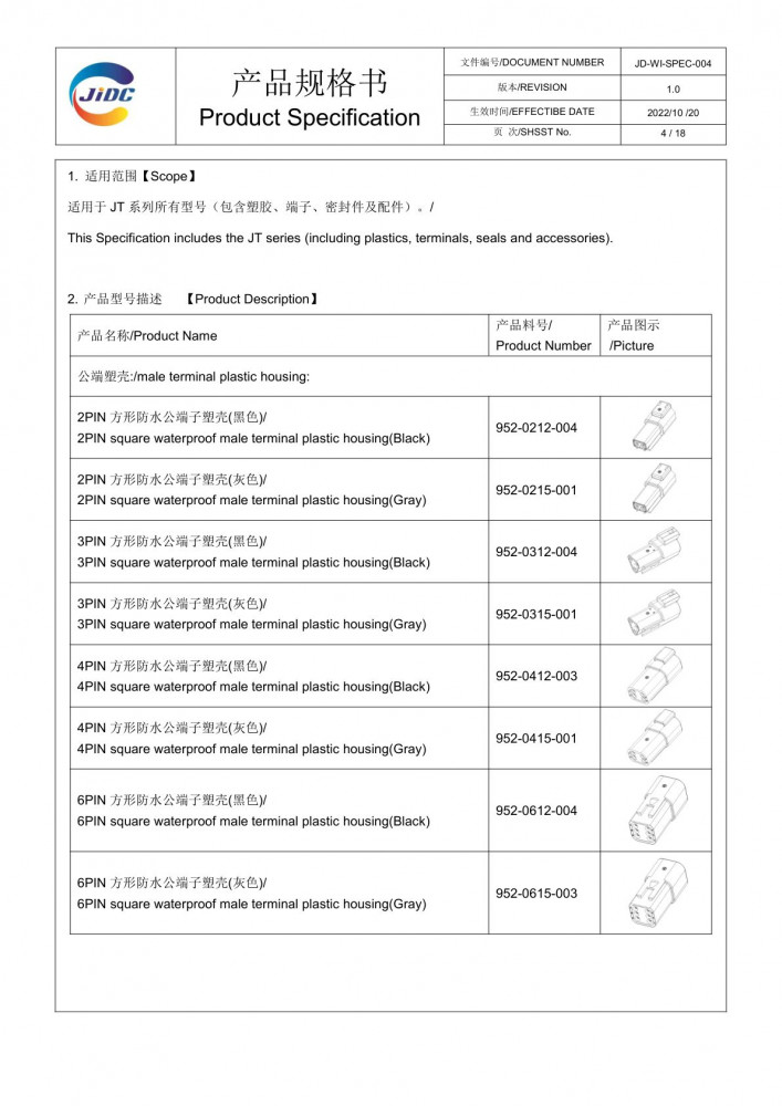JIDC specification preview, page 4