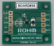 ROHM BD5634NUX-TR Audio Amplifier Chip