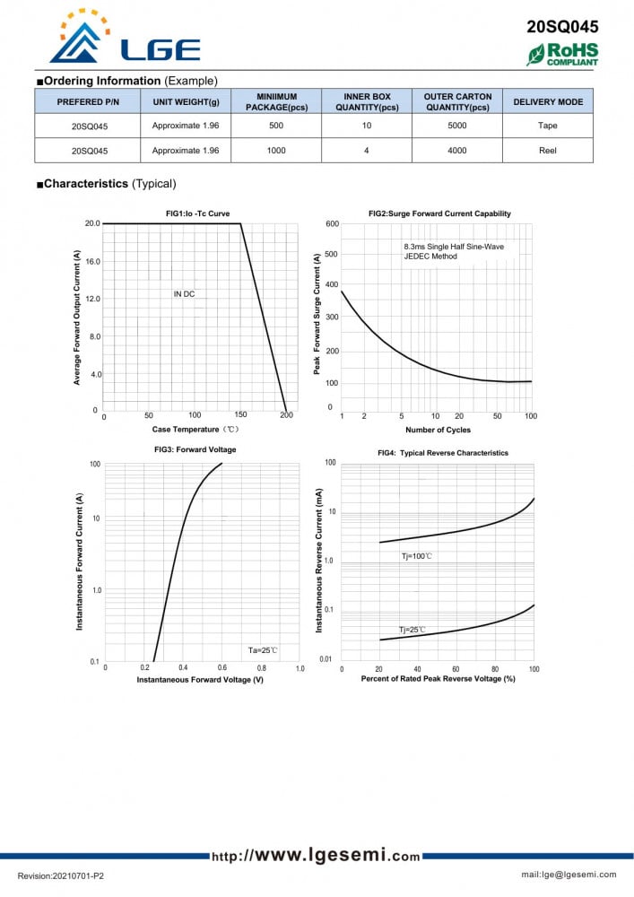 20SQ045 datasheet page 2