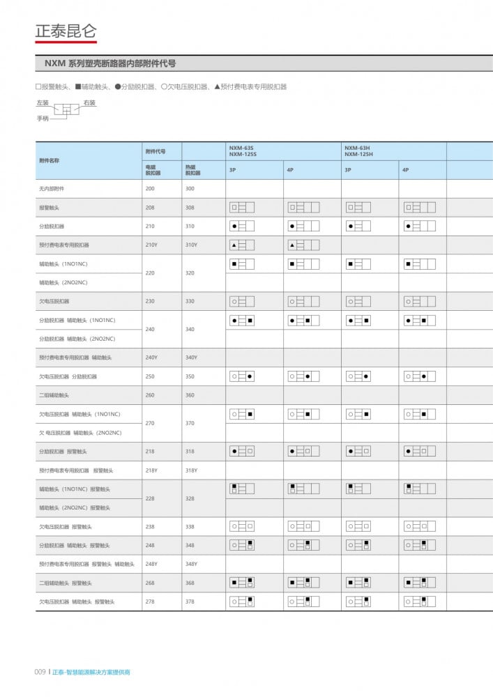 CHINT NXM product documentation page 9