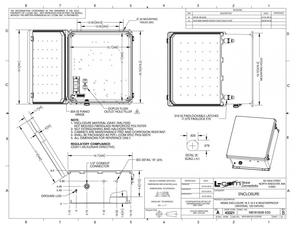 NB181608-E00 technical document page