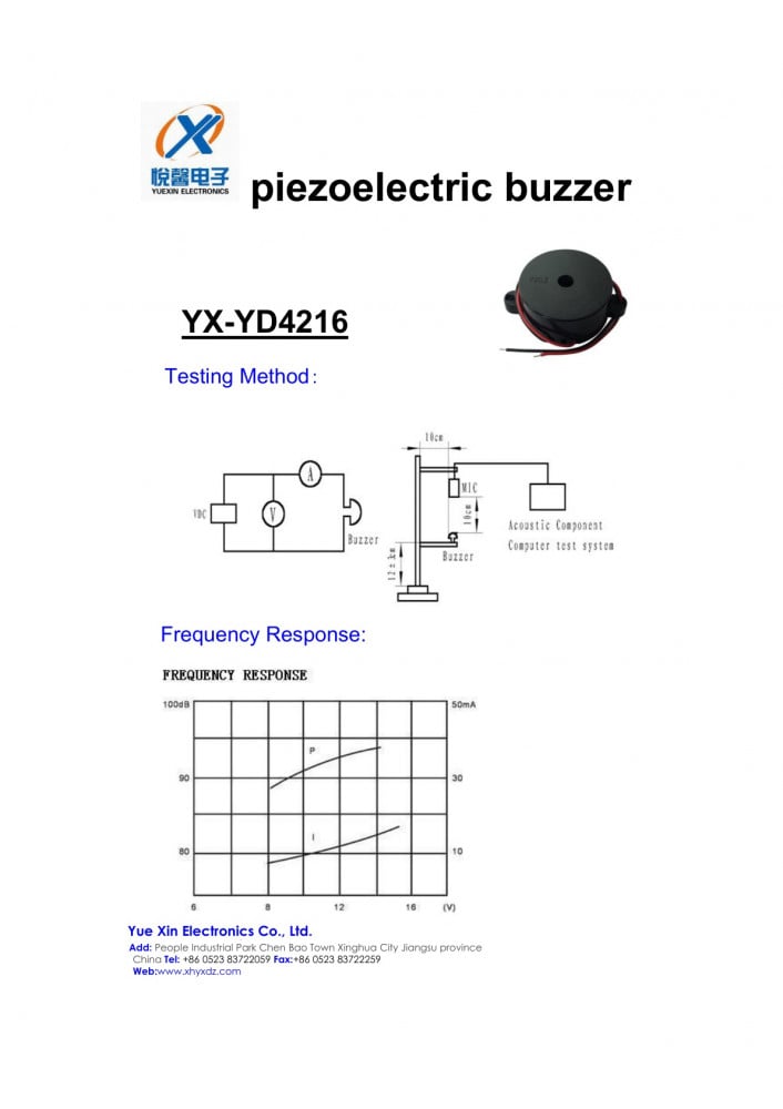 YX-YD4216II technical document page 3