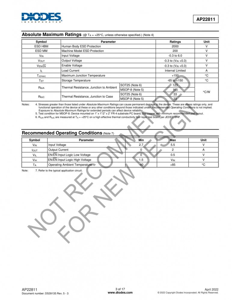 AP22811BM8-13 datasheet page 3