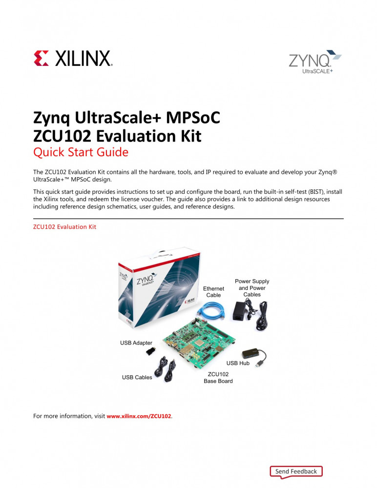ZCU102 Quick Start Guide page 1