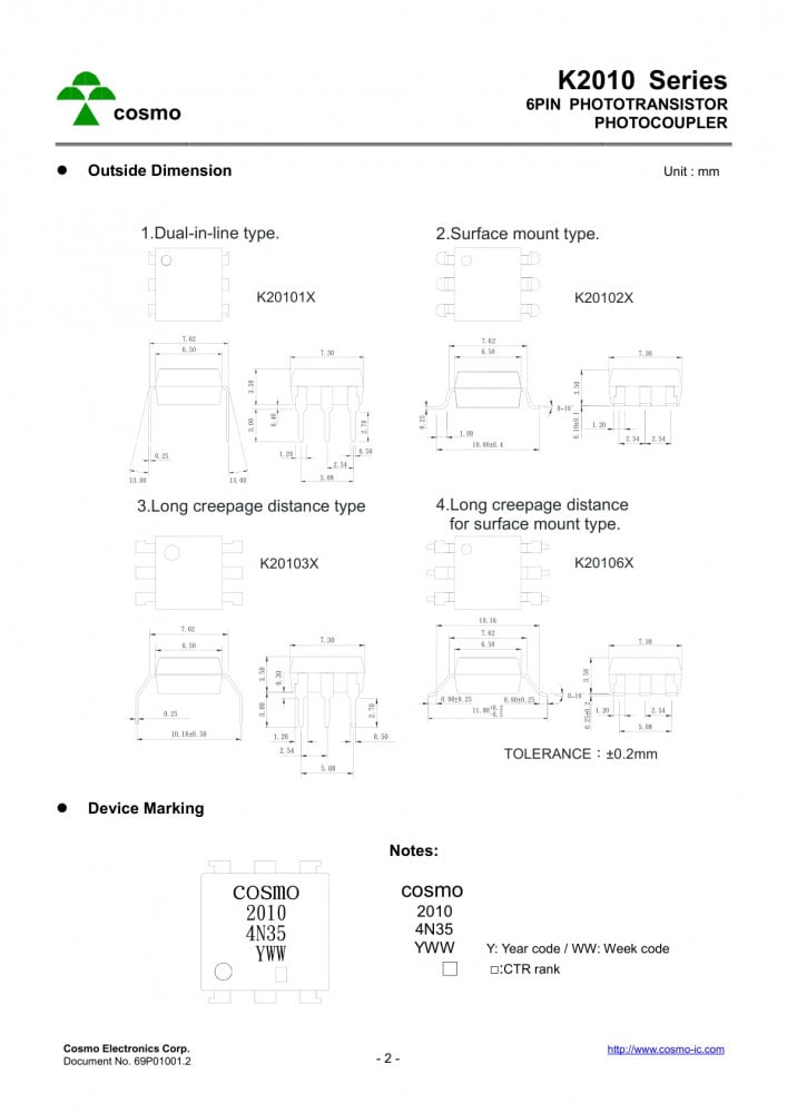 K2010 datasheet page 2