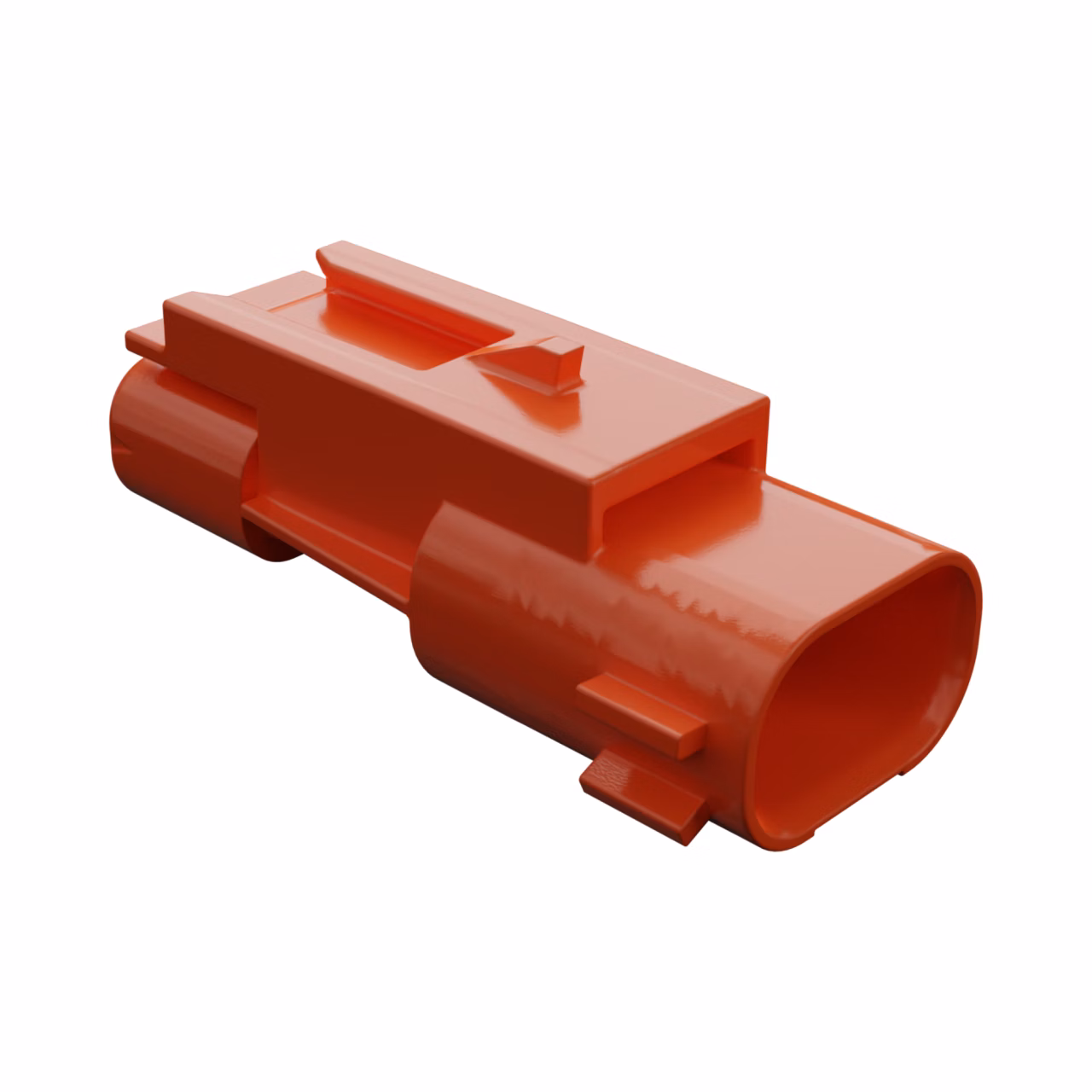 Squba Sealed Plug Assembly with Clipslot, 1.80mm Pitch, Single Row, 4 Circuits, Orange for sale