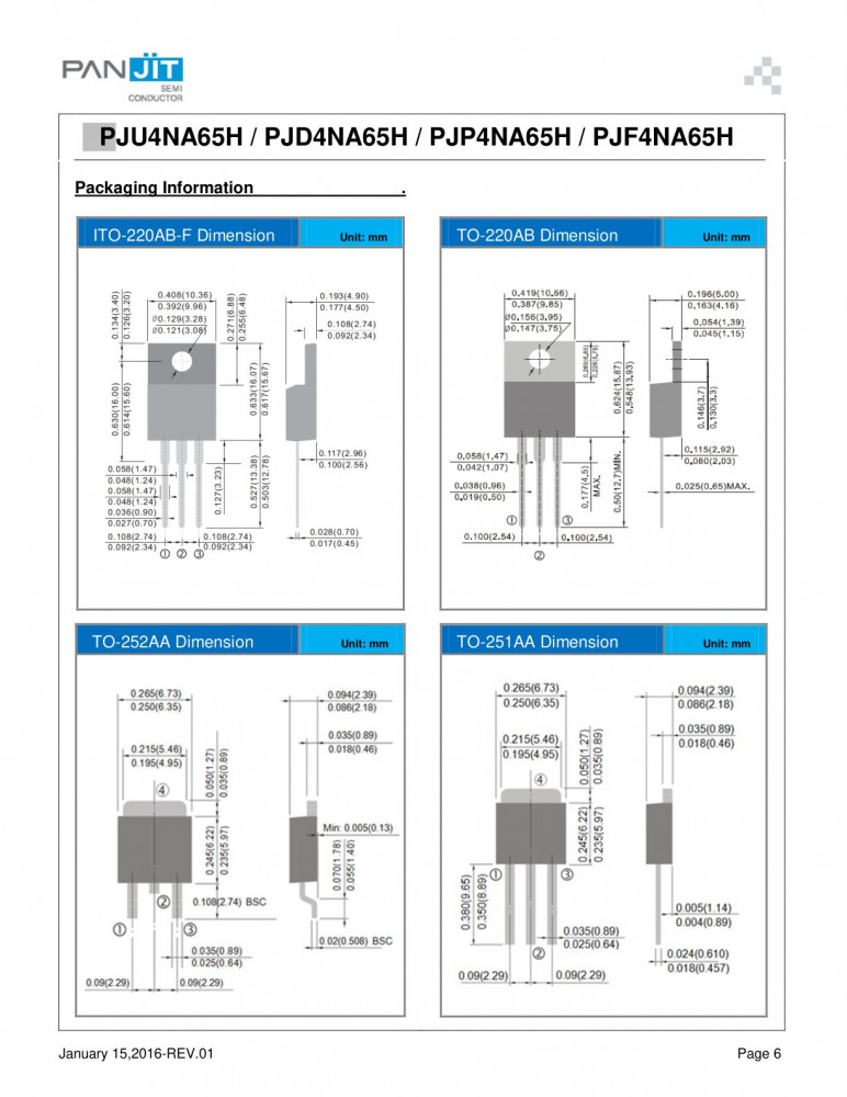 PANJIT PJD4NA65H datasheet page 6