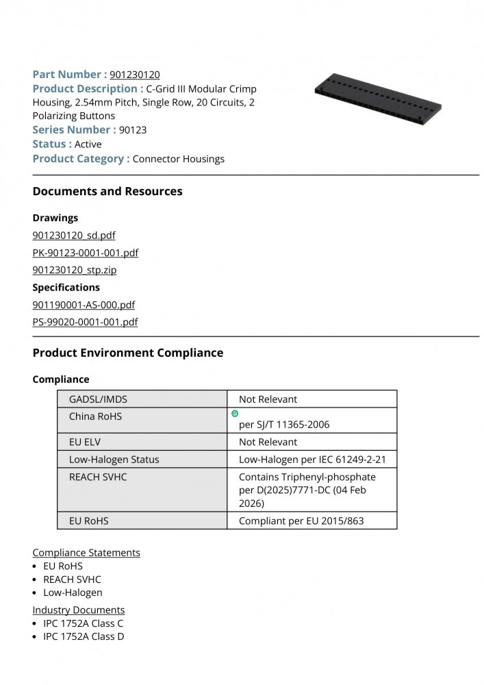 901230120 technical document preview, page 1