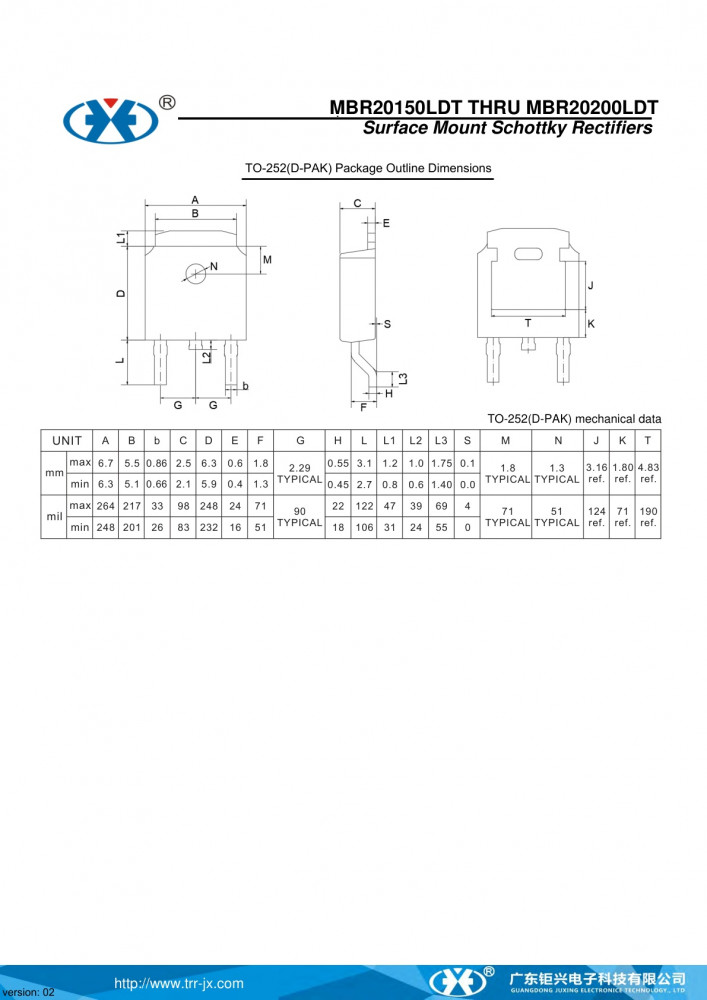 MBR20150LDT datasheet page 3