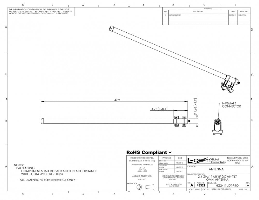 HG2411UDT-PRO technical document page