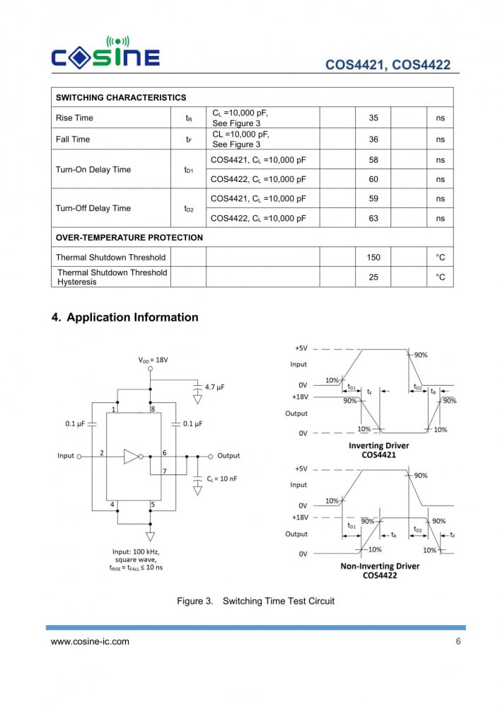 COS4421DT datasheet page 6