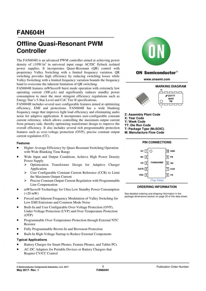 FAN604H datasheet preview, page 2