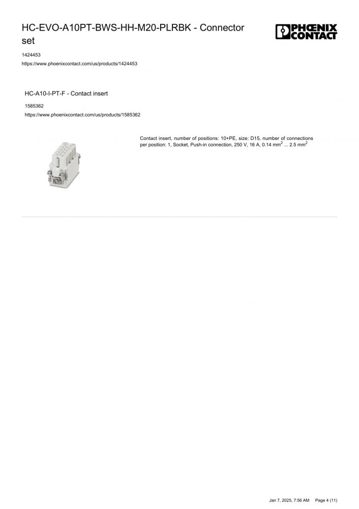 Phoenix Contact 1424453 documentation page 4