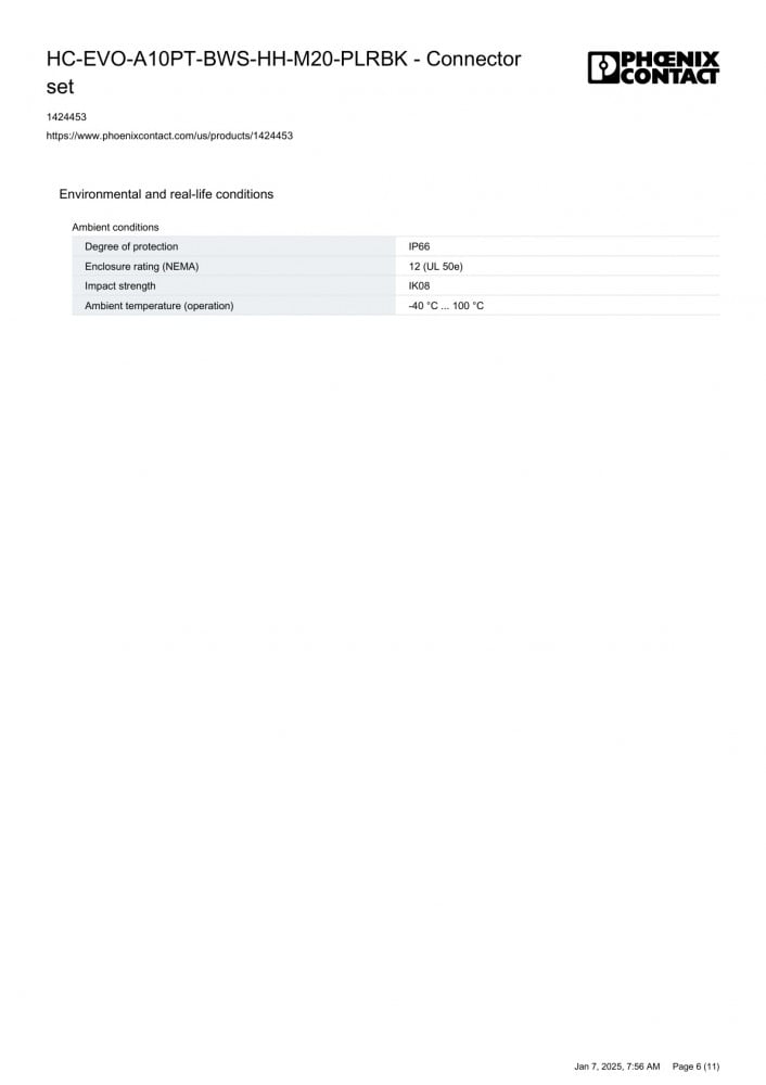 Phoenix Contact 1424453 documentation page 6