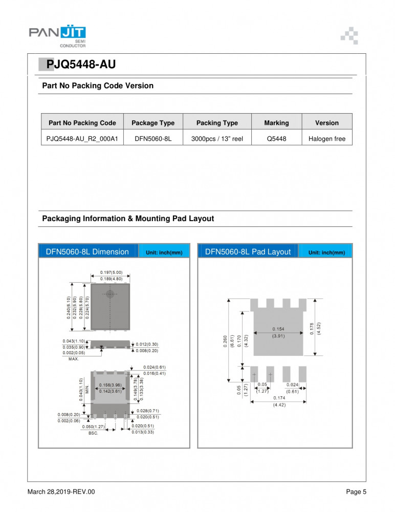 PJQ5448-AU datasheet page 5