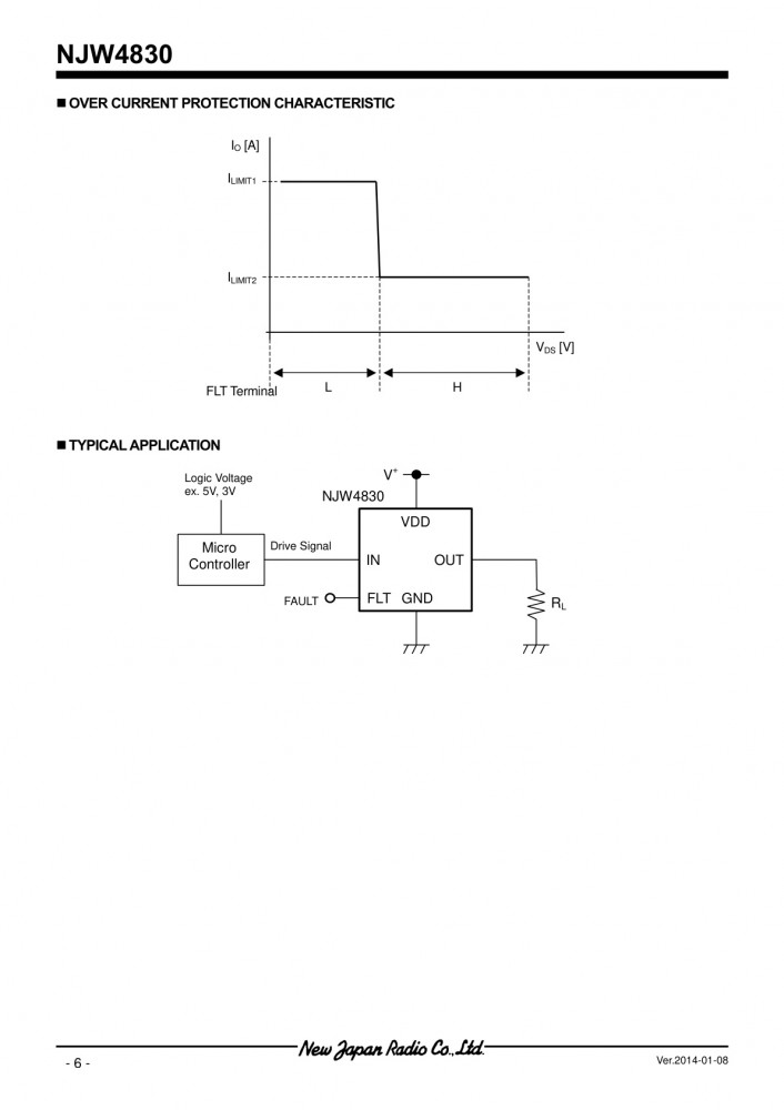 NJW4830 technical document page 6
