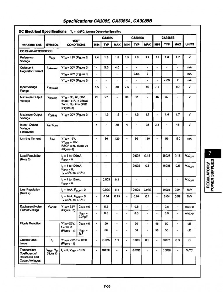 CA3085AE datasheet page 4