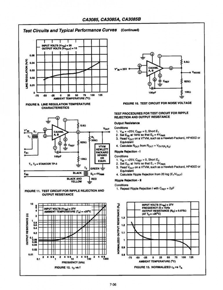 CA3085AE datasheet page 7