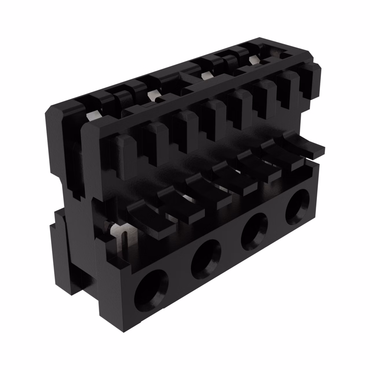 5.00mm Pitch Appli-Mate RAST Power Female Connector, 4 Circuits, Fully Coded, Latch Between Circuits 1-2 and Circuits 3-4, Polarizing Rib Between Cirucits 2 and 3, Short Thin and Closed Endwalls, Glow-Wire Capable for sale