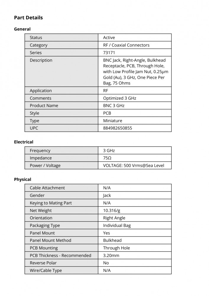 MOLEX 731713356 technical document preview, page 2