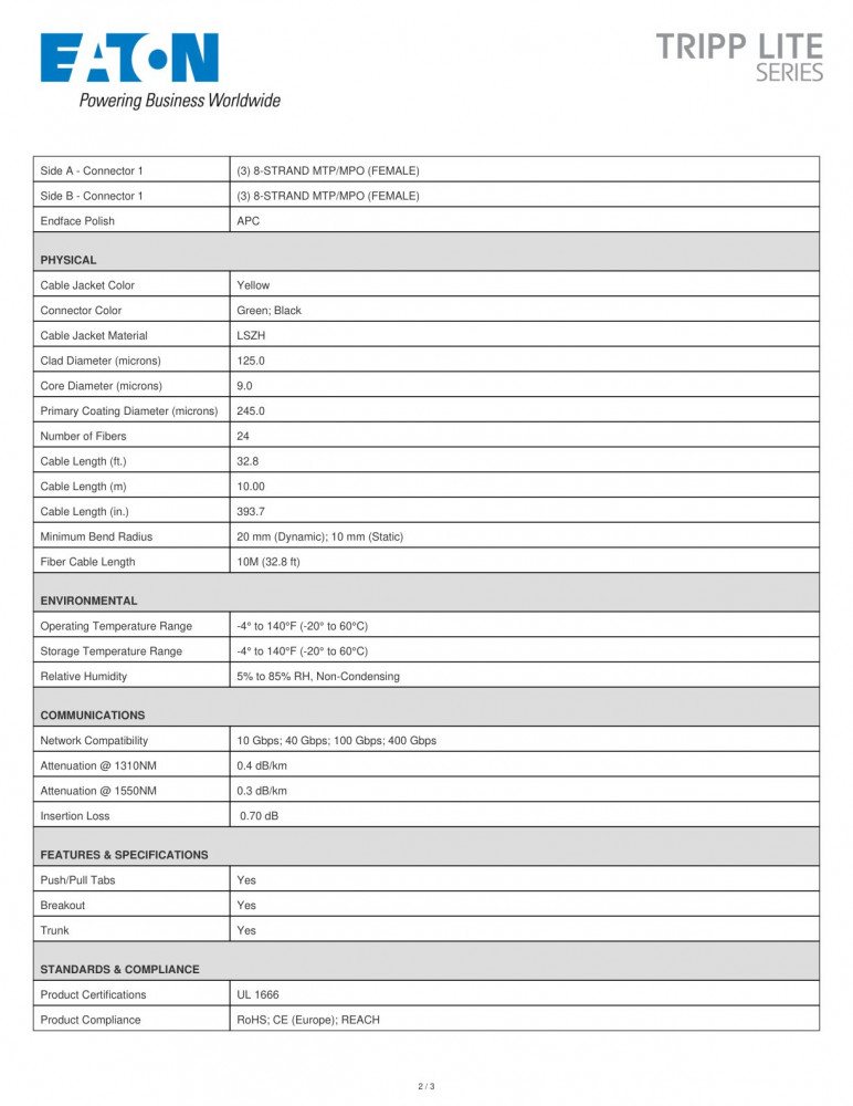 N392B-10M-3X8AP technical document page 2