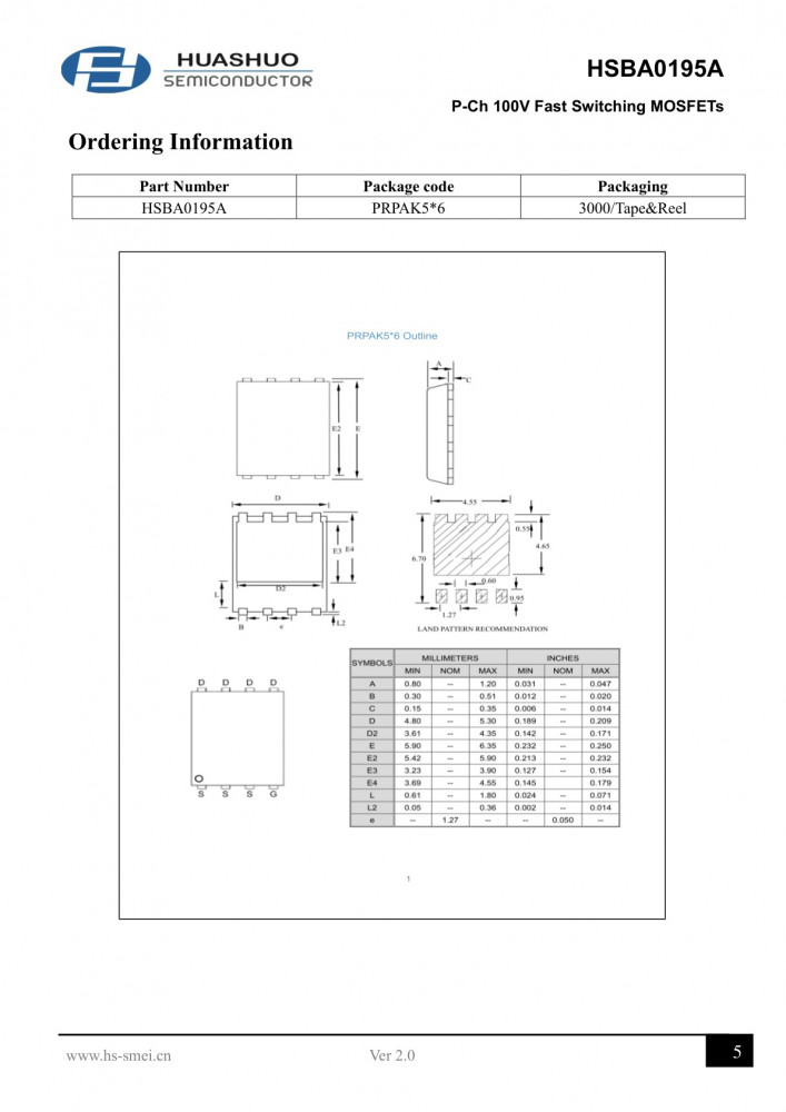 HSBA0195A datasheet page 5