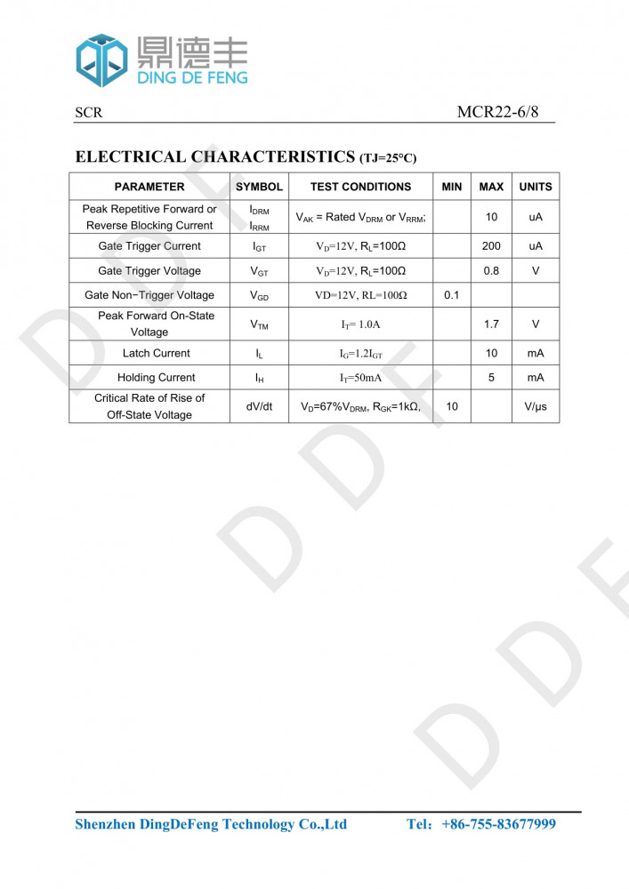 MCR22-8 technical document page 2