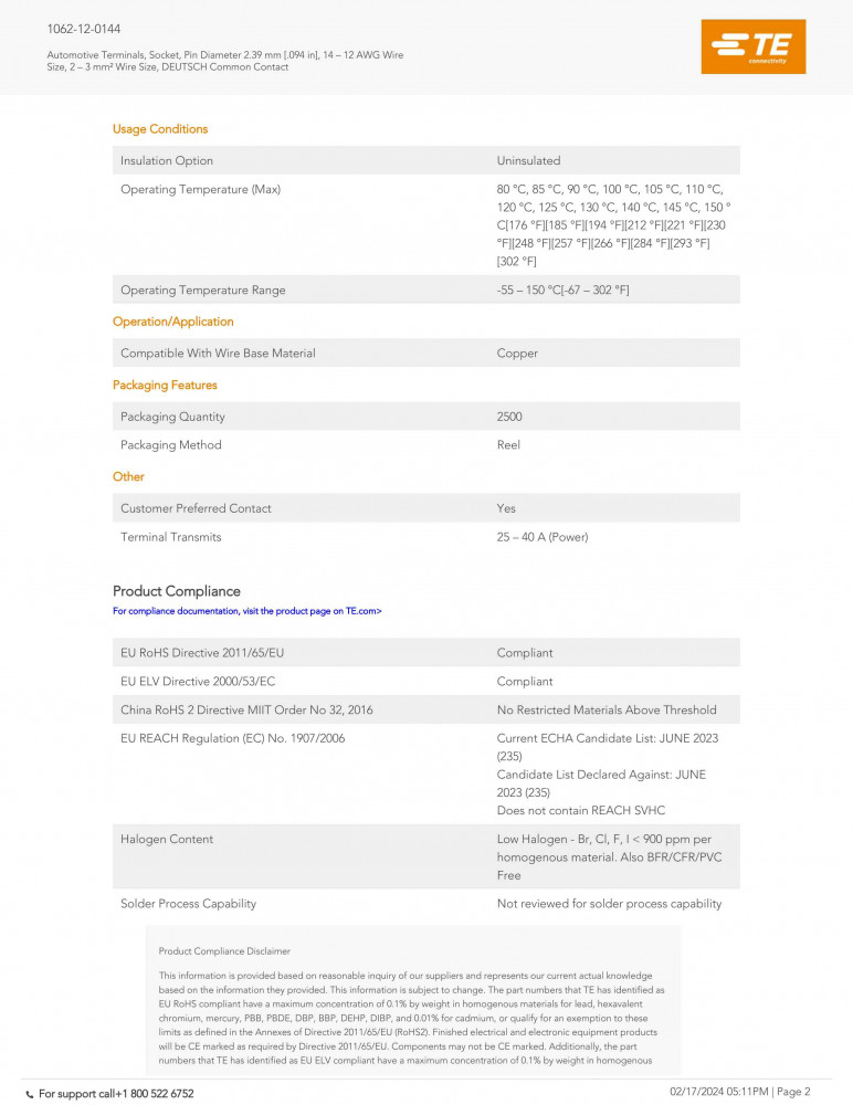 1062-12-0144 technical document page 2