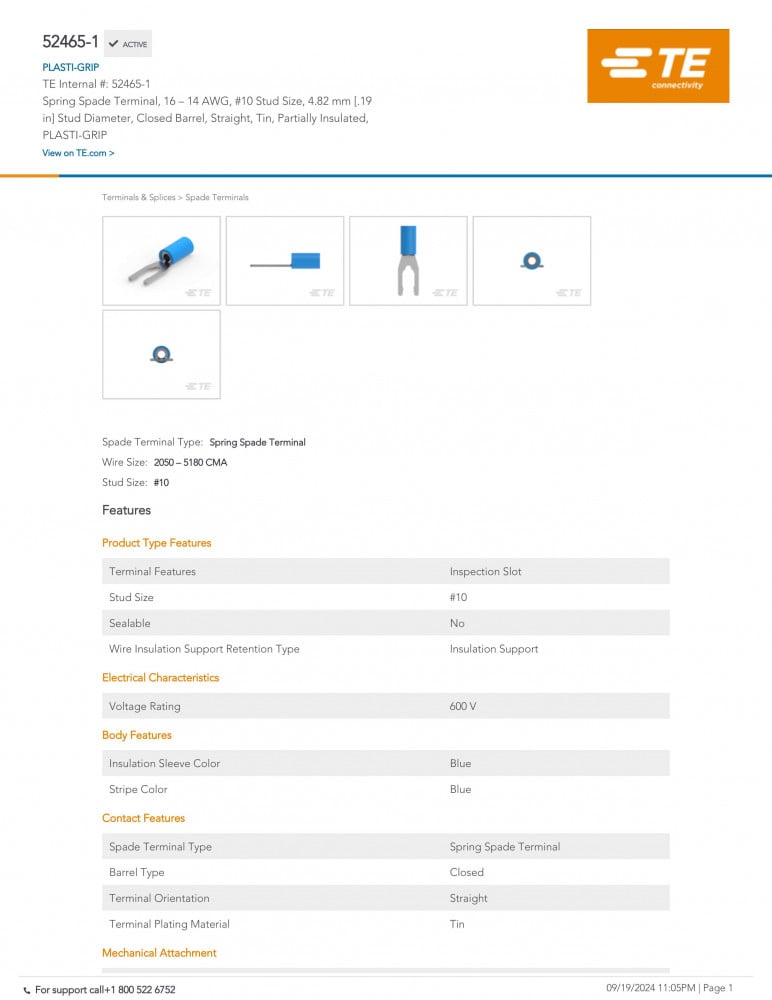 52465-1 technical document page 1