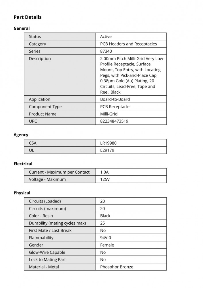 MOLEX 873402096 technical document image, page 2