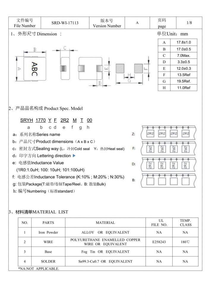 SOREDE specification page 3