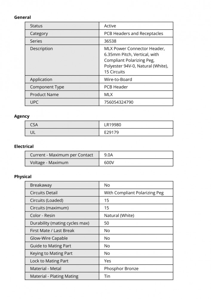 MOLEX 365380016 product document page 2