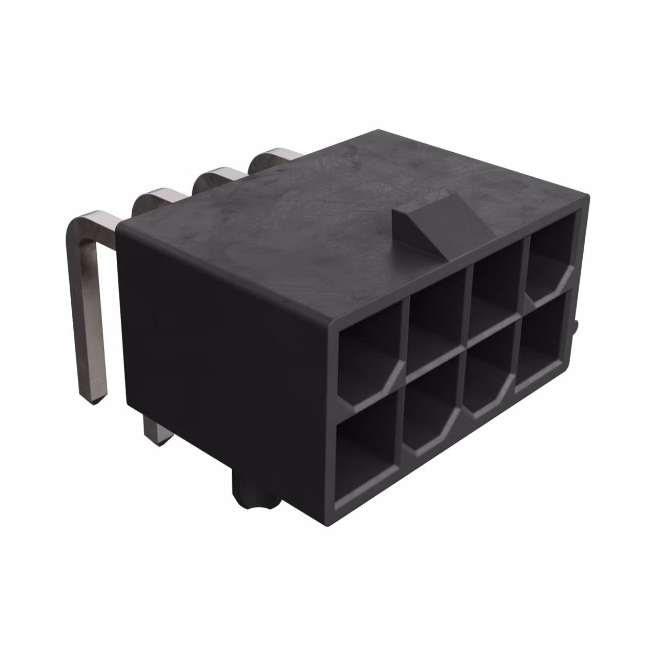 Mini-Fit Jr. Vertical Header, 4.20mm Pitch, Single Row, 5 Circuits, with  Snap-in Plastic Peg PCB Lock, Tin, Natural