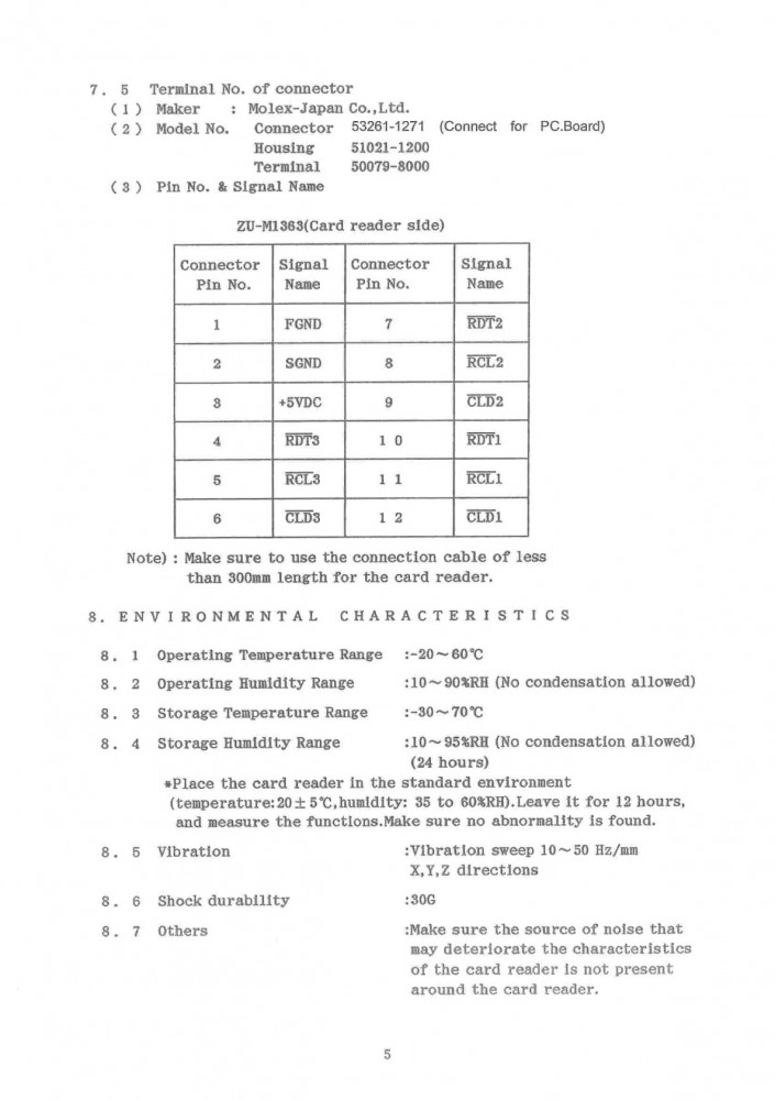 ZU-M1363S1 specification page 8