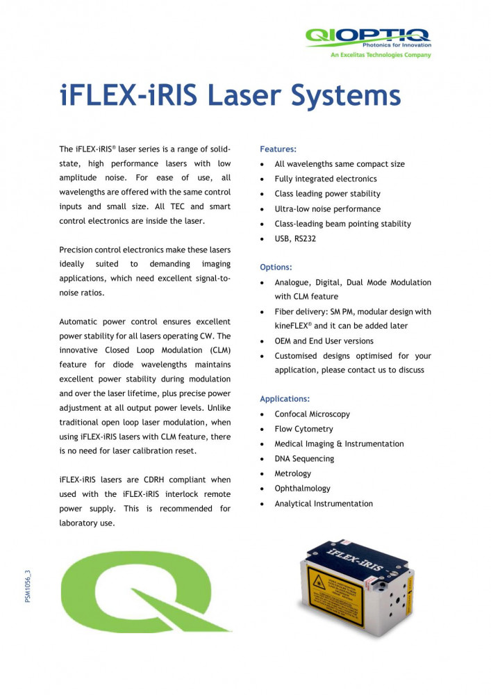 iFLEX-iRIS technical document, page 1