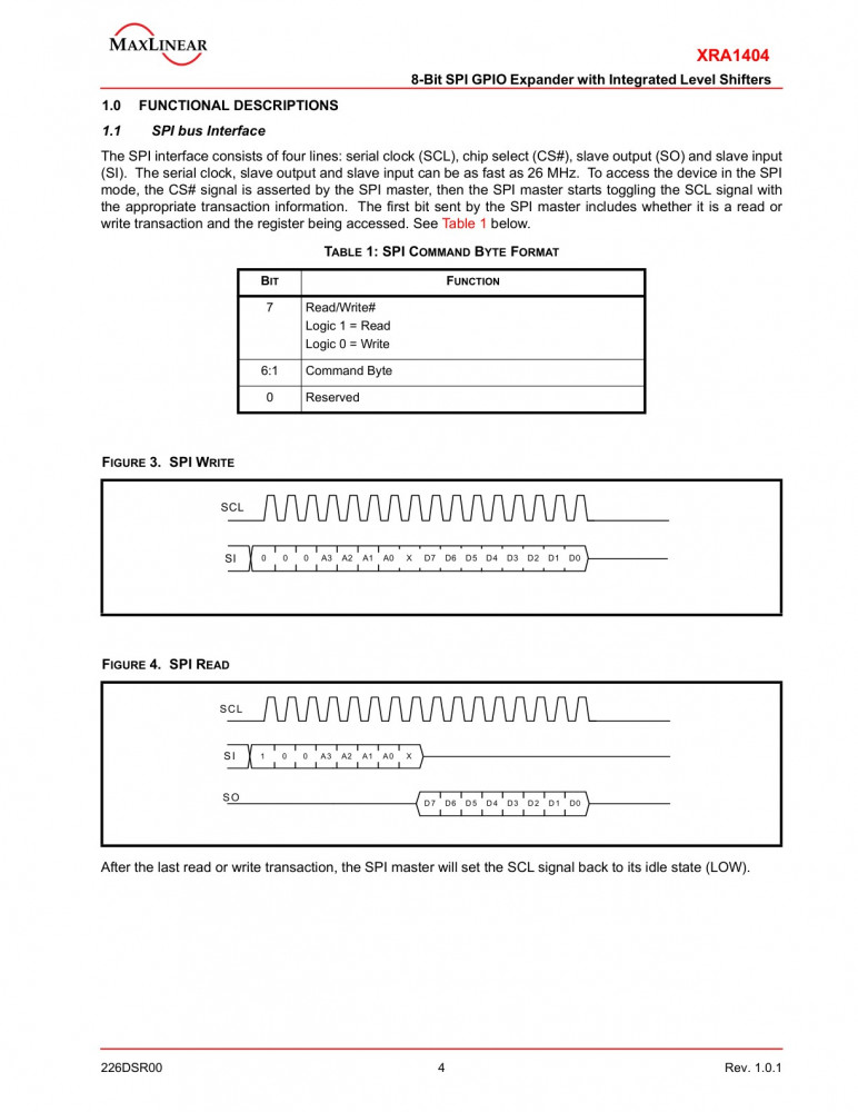 XRA1404 datasheet page 4
