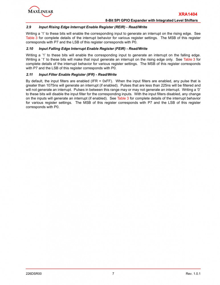 XRA1404 datasheet page 7
