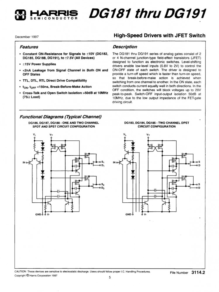 DG188AA datasheet page 2