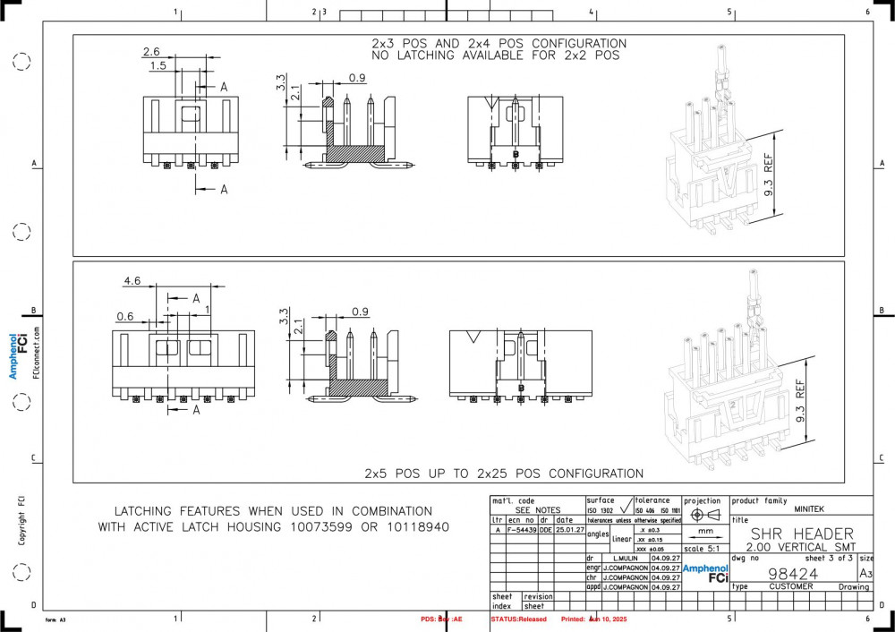 Amphenol 98424 drawing sheet 3