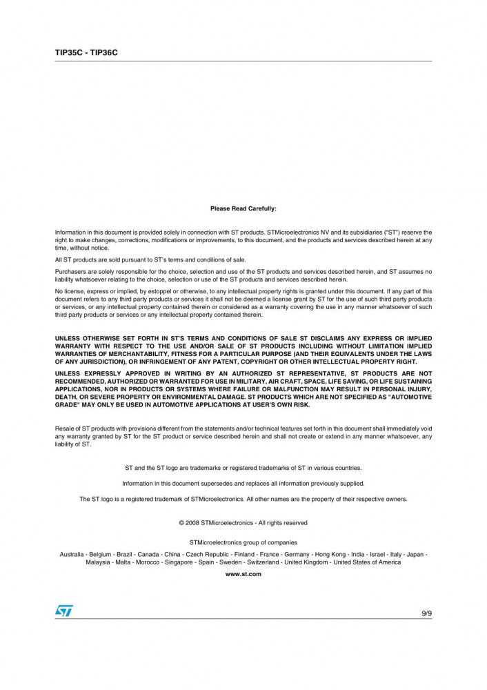 TIP36C datasheet page 9