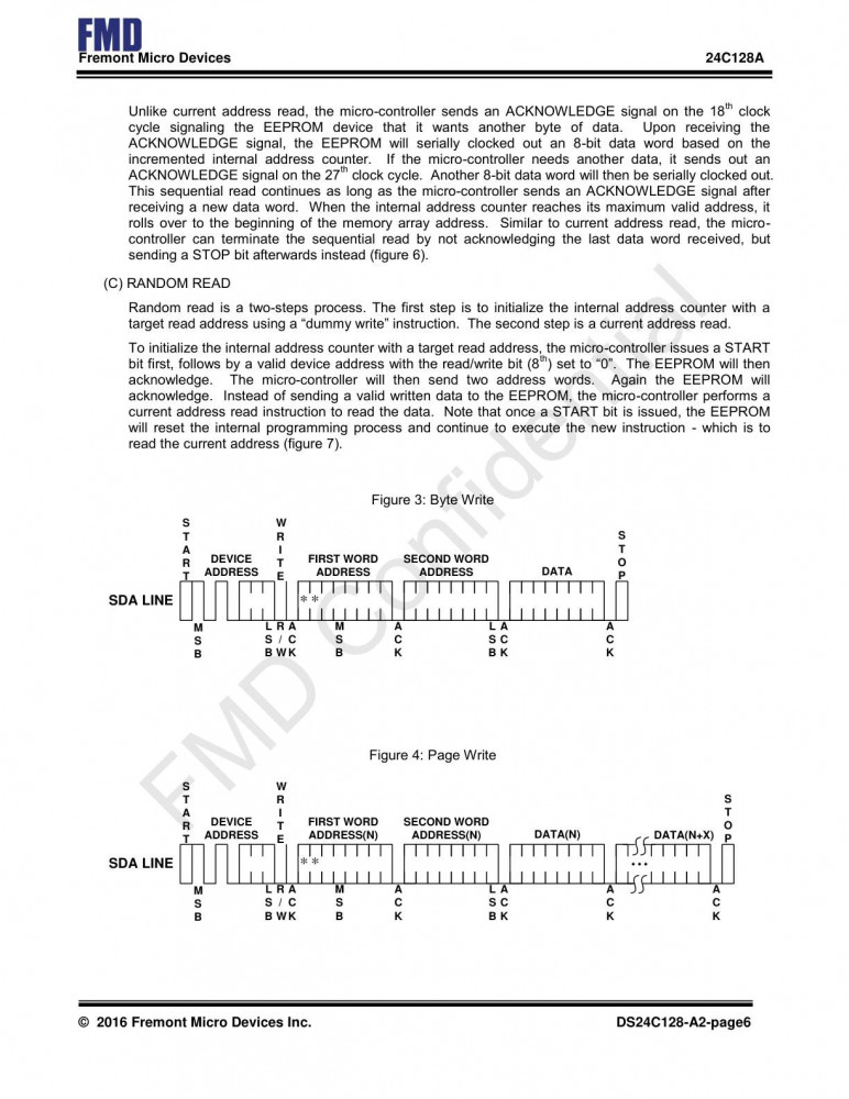 FT24C128A datasheet page 6