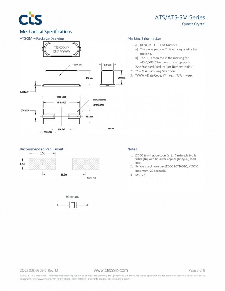CTS ATS ATS-SM datasheet page 7