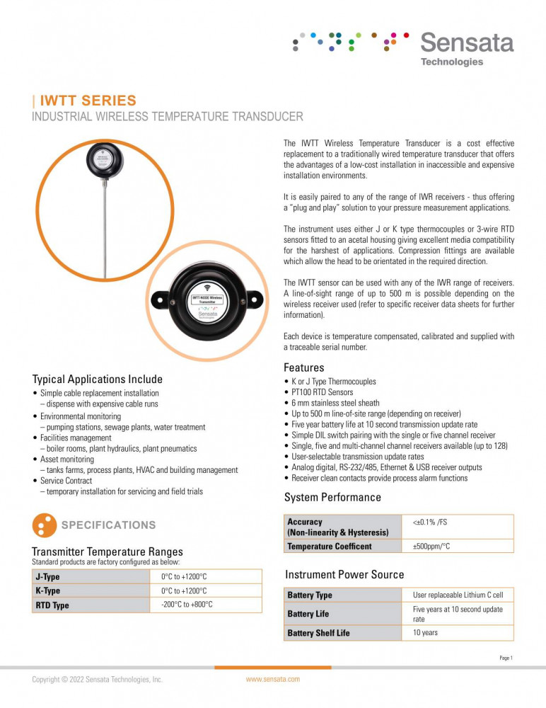 IWTT-NODE-K technical document page 1