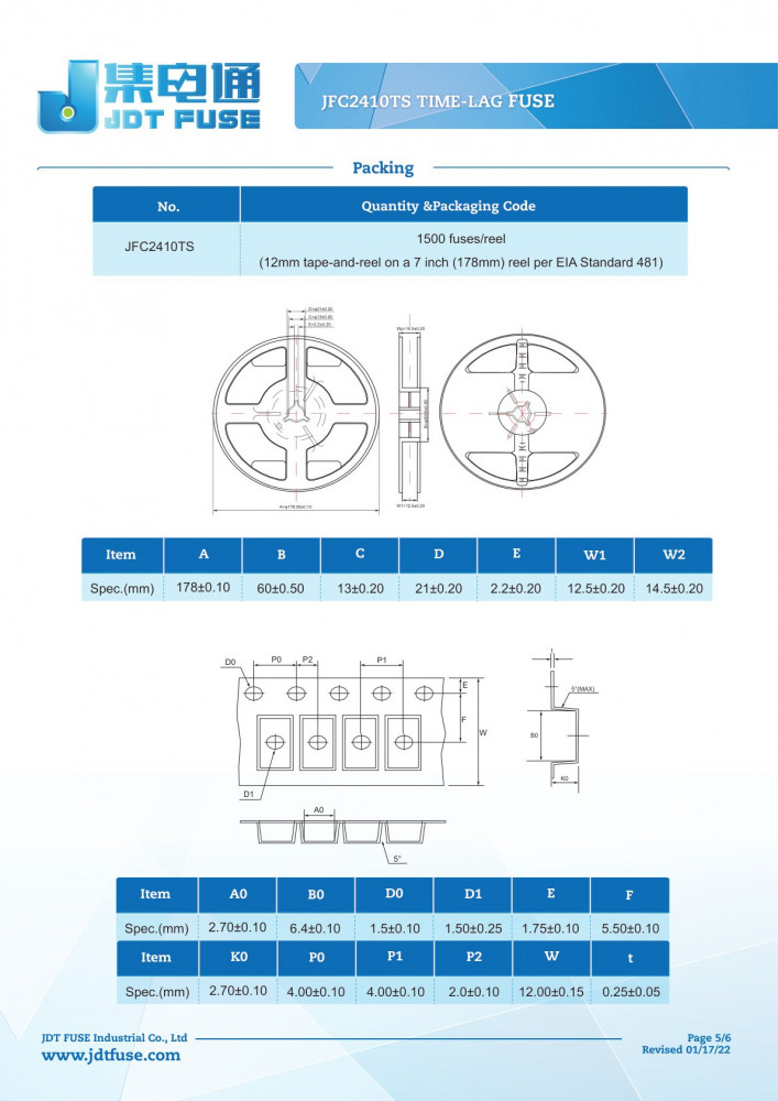 JFC2410TS datasheet page 6