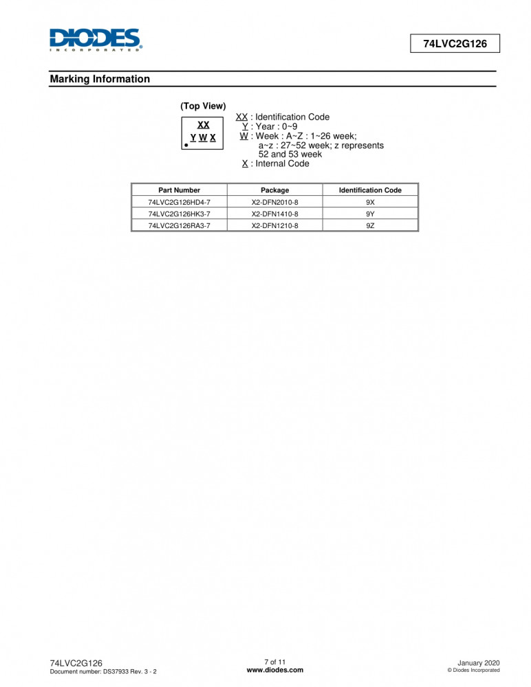 74LVC2G126HD4-7 datasheet page 7